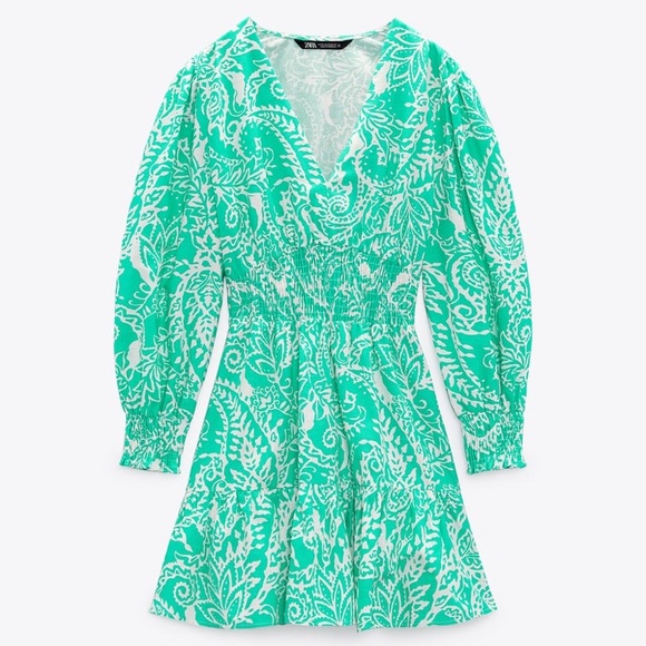 Zara | Dresses | Zara Print Dress | Poshmark